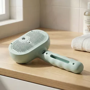 Dog Steam Grooming Brush Pet Hair Remover Deshedding Tool