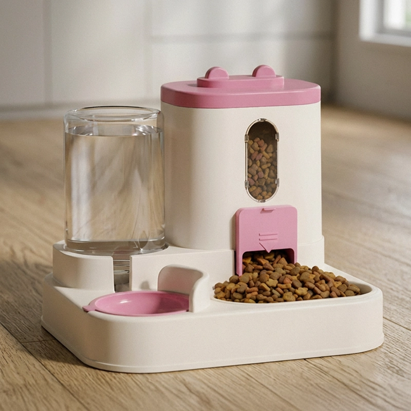 2-In-1 Dog Automatic Feeder Pet Food Water Dispenser